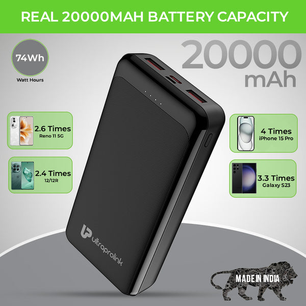 UltraProlink 20000mAh Slim 22.5W QC - PD - PPS Power Bank|Juice - Up P