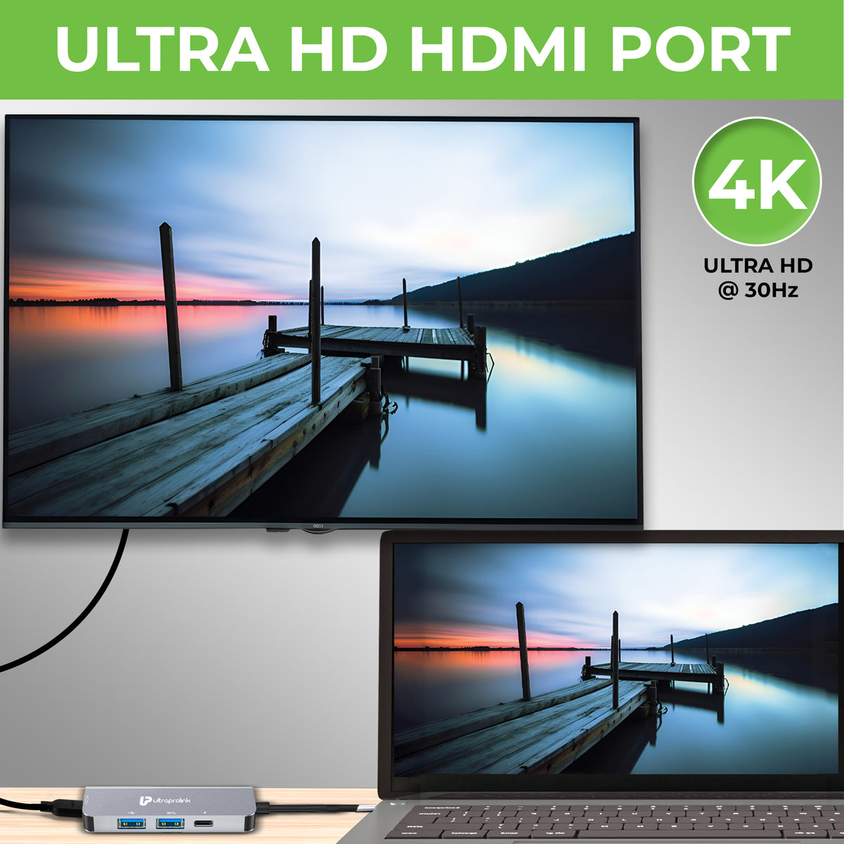 Smart Hub 4 USB Type 4 in 1 Docking Station UL1206 – UltraProlink