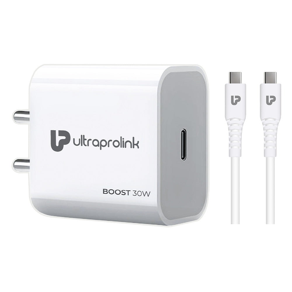 Boost PD30 PD-PPS 30W Travel Charger with C2C Cable UM1132C – UltraProlink
