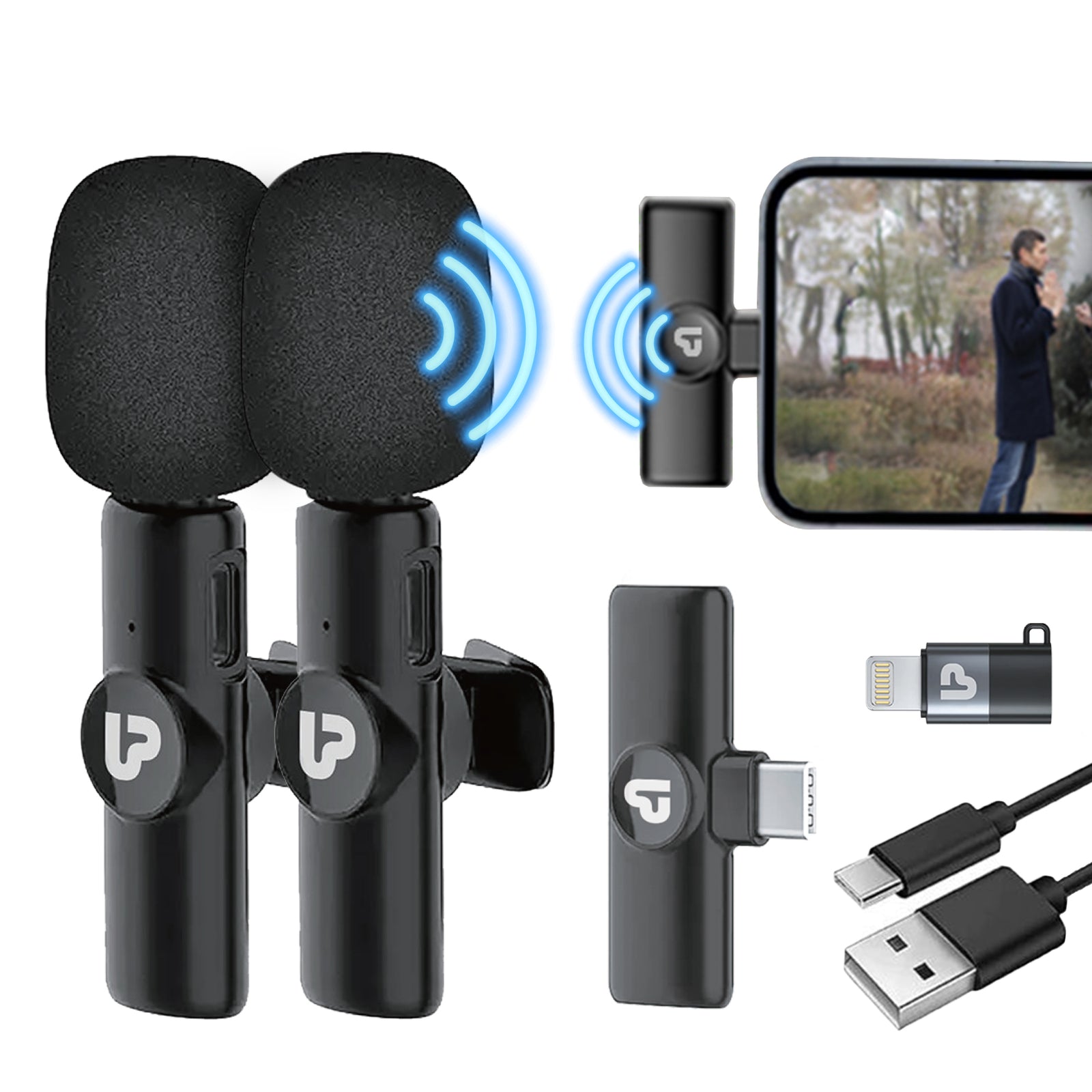 Sonic Wireless Microphone & Receiver Set UM1191-2 – UltraProlink