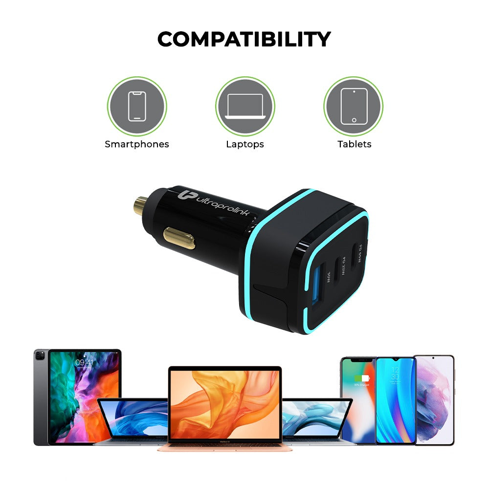 Mach 115 Multi Port Car Charger with USB Type C UM1105 – UltraProlink