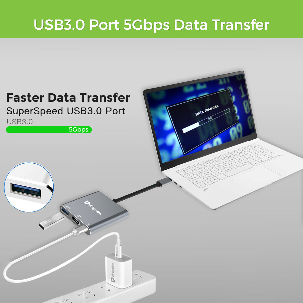 Smart Hub 3 in 1 USB Type C UM1044 – UltraProlink