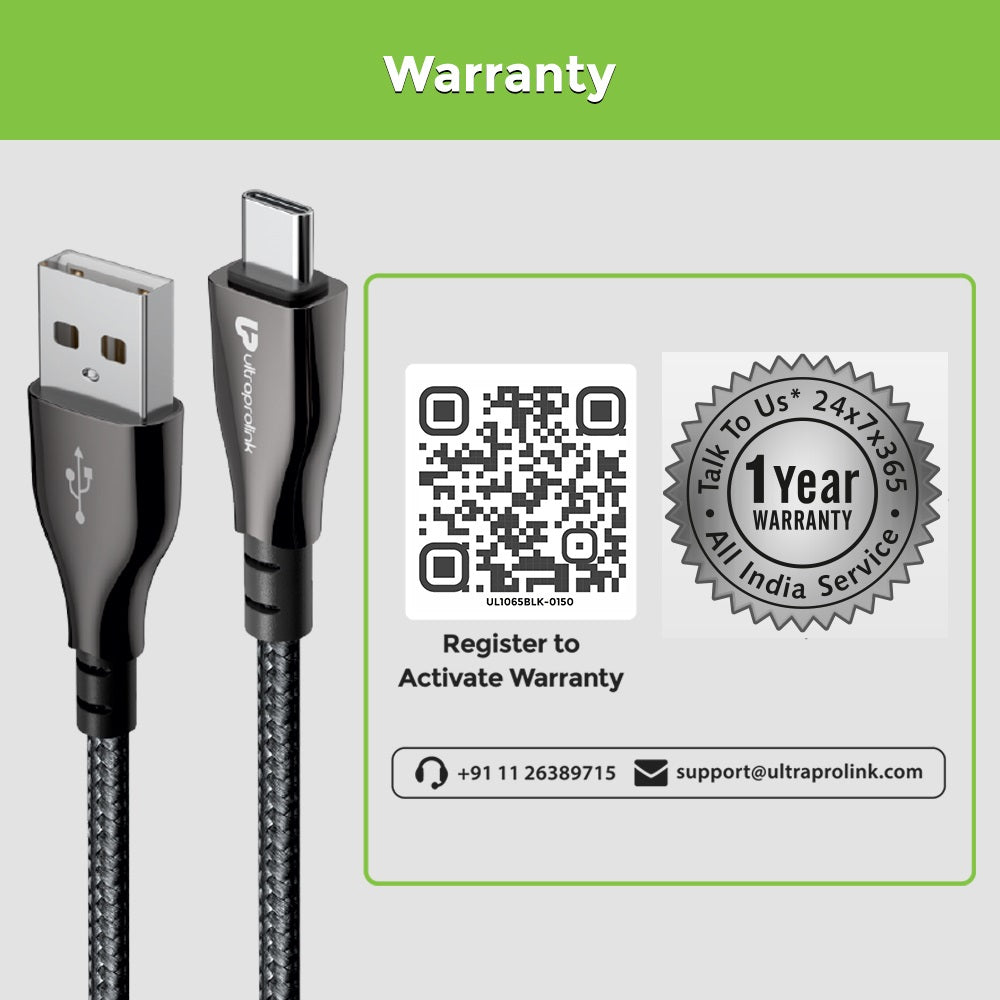 Zync Alloy Fast & Tough USB Type C Charging Cable UL1065BLK – UltraProlink