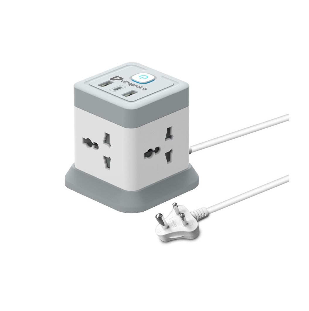 Power Qube Desktop Surge Protector with QC3.0 & 20W Power Delivery Por ...